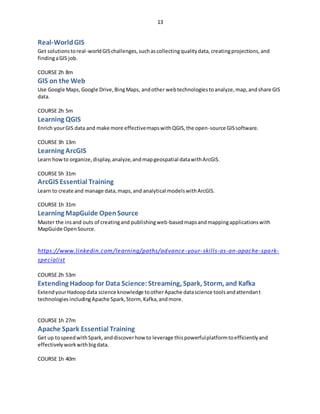 List of Learning Paths available in LinkedIn Learning on Data Science ...