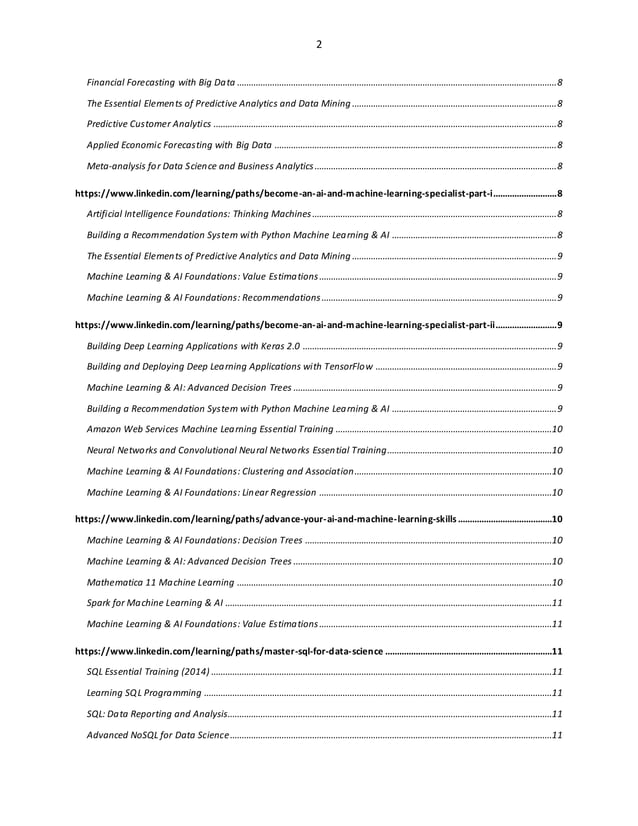 List of Learning Paths available in LinkedIn Learning on Data Science ...