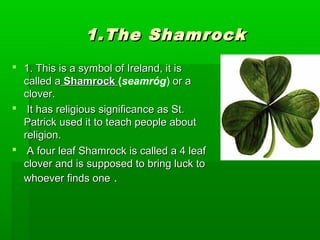 Ireland - symbols, culture and language | PPT