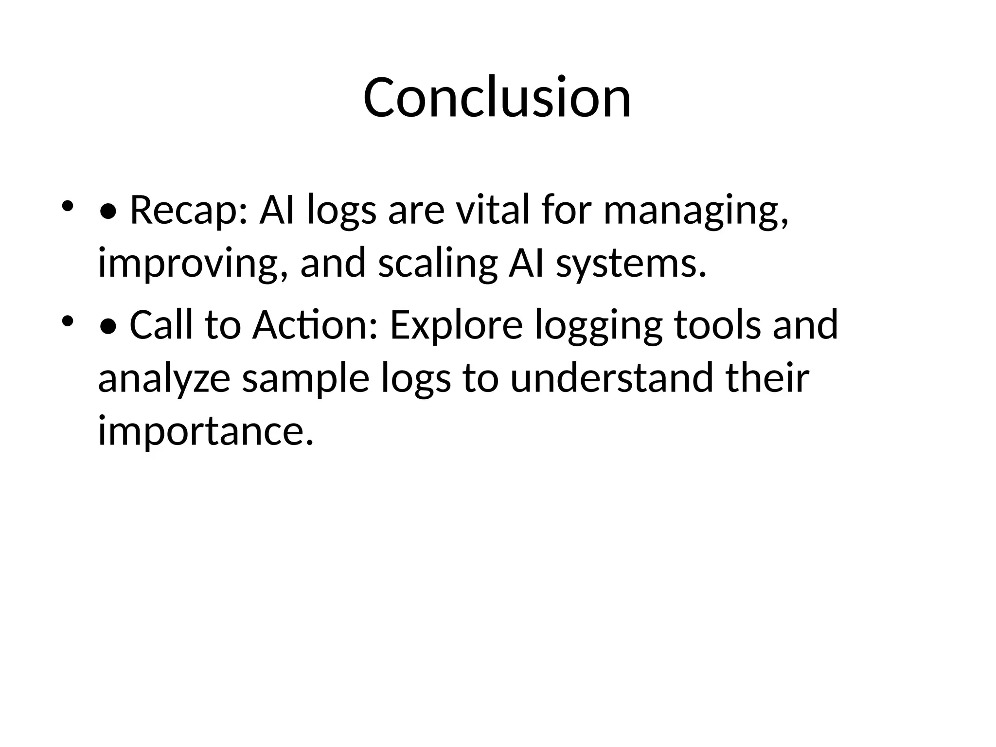 ai logs.pptx... this presentation is about AI logarithm | PPT