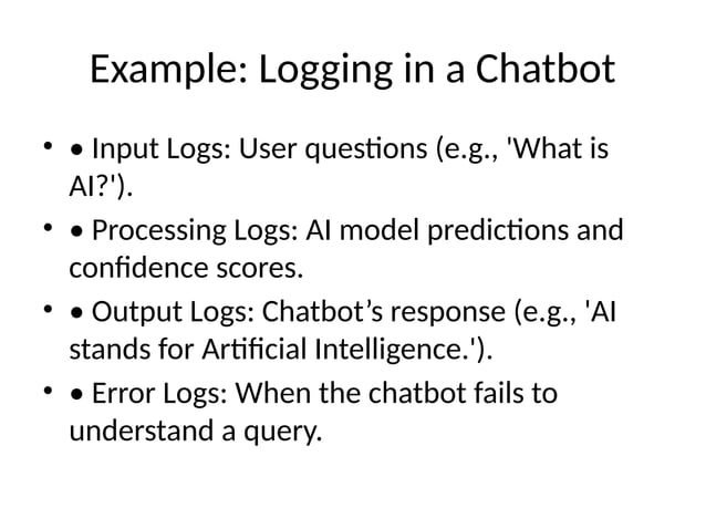 ai logs.pptx... this presentation is about AI logarithm | PPT