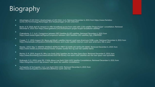AI Low-Earth-Orbit satellite systems | PPTX | Telecommunications Industry | Industries