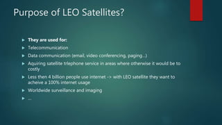 AI Low-Earth-Orbit satellite systems | PPTX
