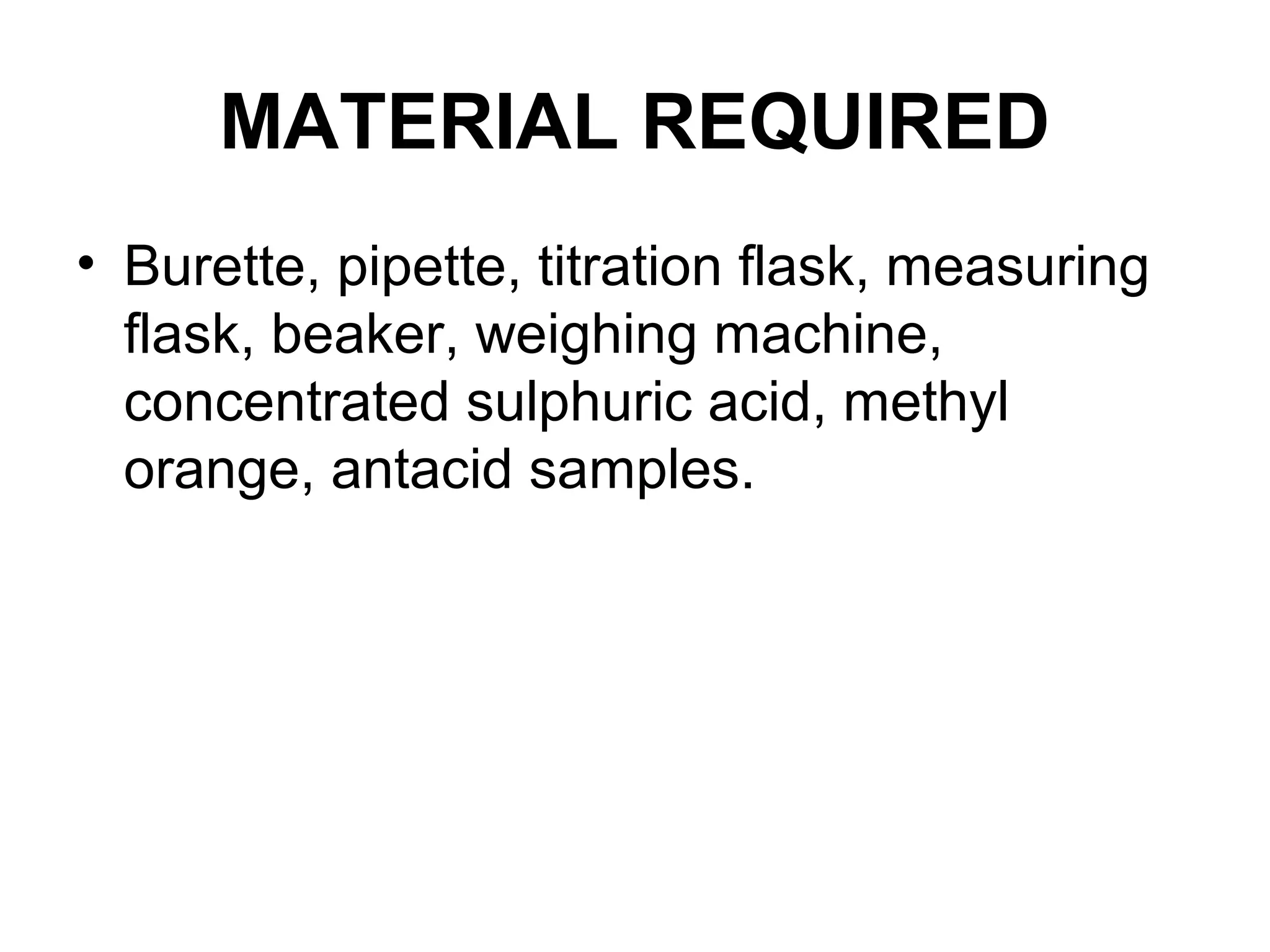 To Determine which Antacid could Neutralize the most Stomach Acid | PPT