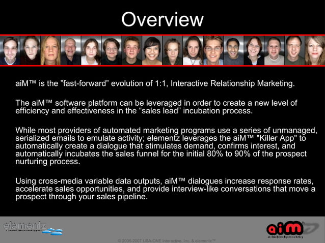 AiM Marketing Presentation | PPT