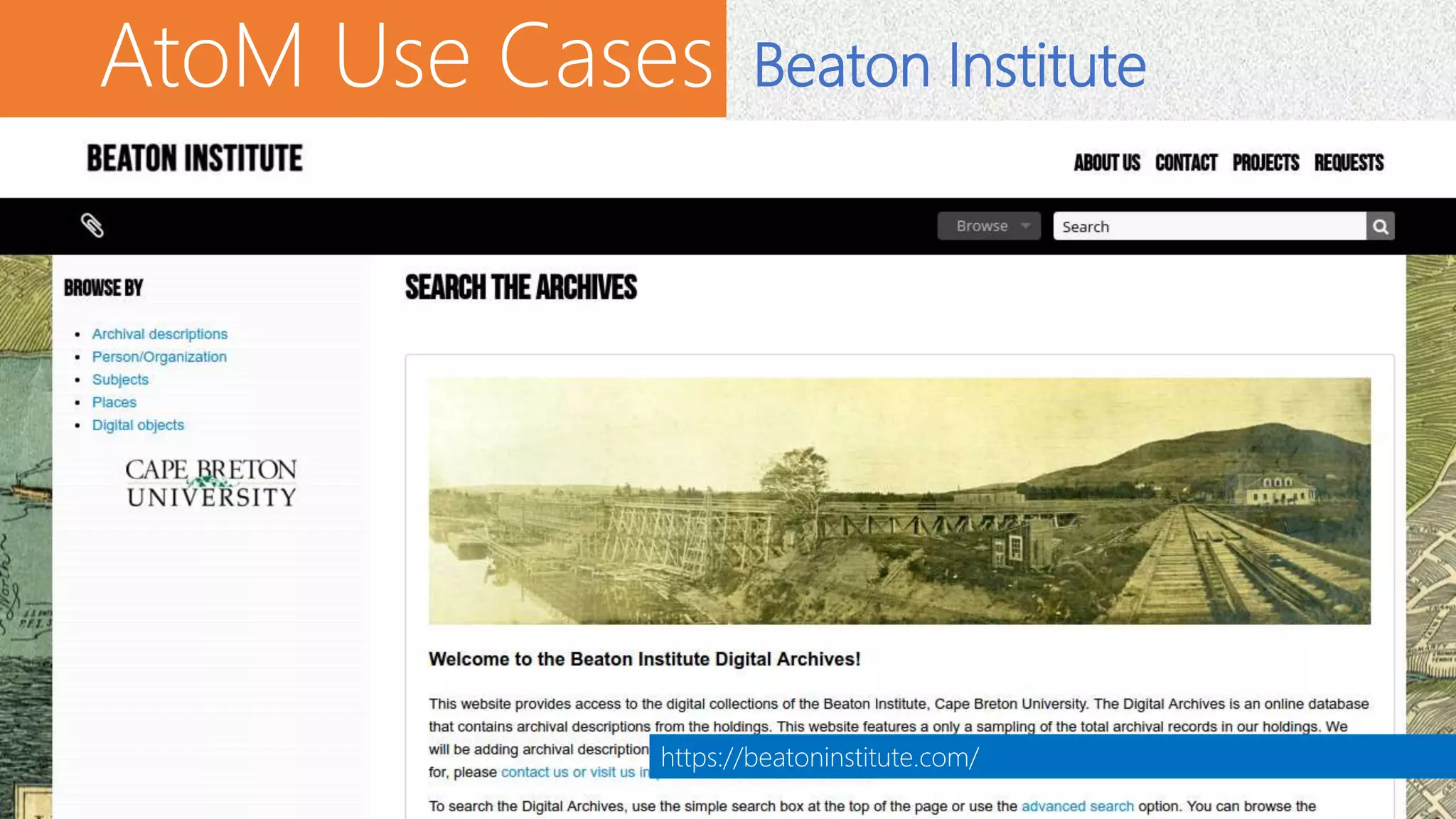 An Introduction to AtoM, Archivematica, and Artefactual Systems | PPTX