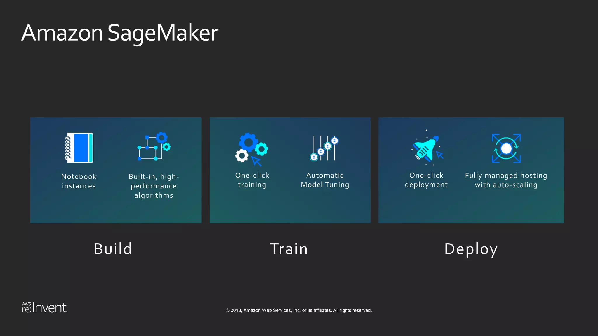 AWS re:Invent 2018 - AIM401 - Deep Learning using Tensorflow | PPT
