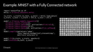 AWS re:Invent 2018 - AIM401 - Deep Learning using Tensorflow | PPT