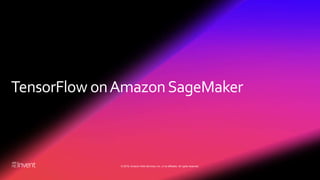 AWS re:Invent 2018 - AIM401 - Deep Learning using Tensorflow | PPT