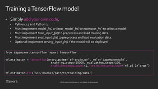 AWS re:Invent 2018 - AIM401 - Deep Learning using Tensorflow | PPT