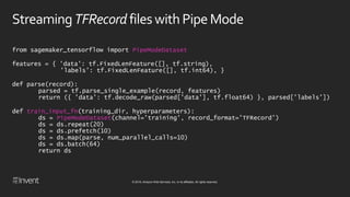 AWS re:Invent 2018 - AIM401 - Deep Learning using Tensorflow | PPT