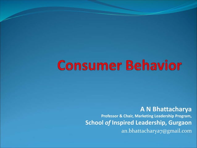 Consumer Behaviour and factors influencing CB | PPT