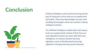 AI & Machine learning w | PPT
