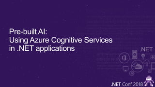AI and Machine Learning for .net developers | PPT