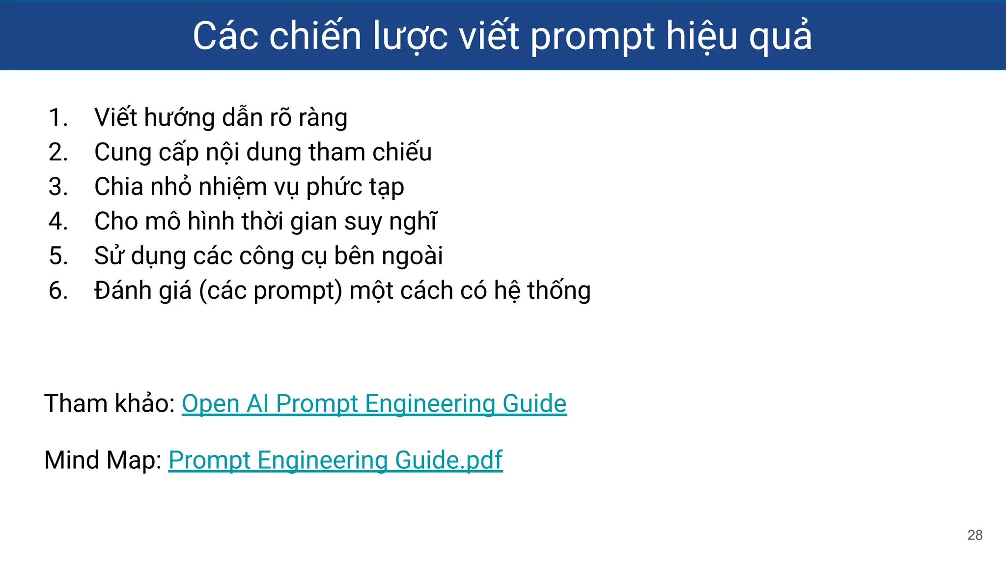 Prompt Engineering Tutorial: Cách viết prompt hiệu quả với ChatGPT | PDF