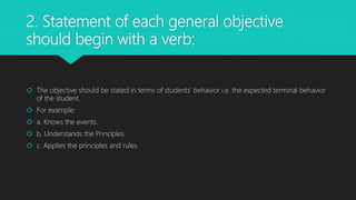 dimensions of instructional objectives | PPT