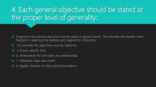 dimensions of instructional objectives | PPT