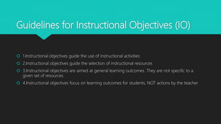 dimensions of instructional objectives | PPTX