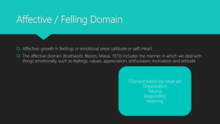 dimensions of instructional objectives | PPT