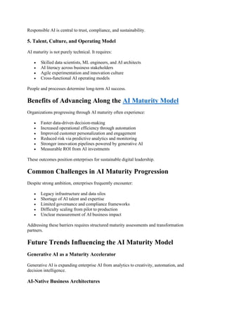 AI Maturity Model: A Strategic Framework for Scalable Enterprise AI ...
