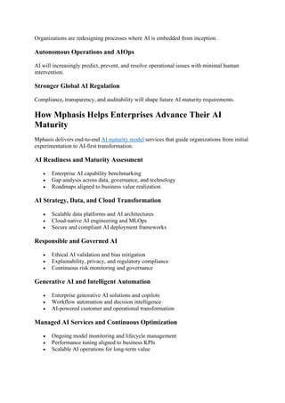 AI Maturity Model: A Strategic Framework for Scalable Enterprise AI ...