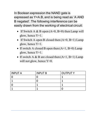 physics investigatory on logic gates | DOCX