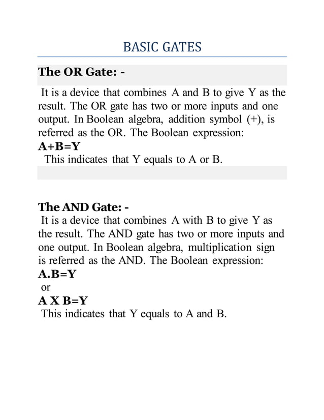 physics investigatory on logic gates | DOCX