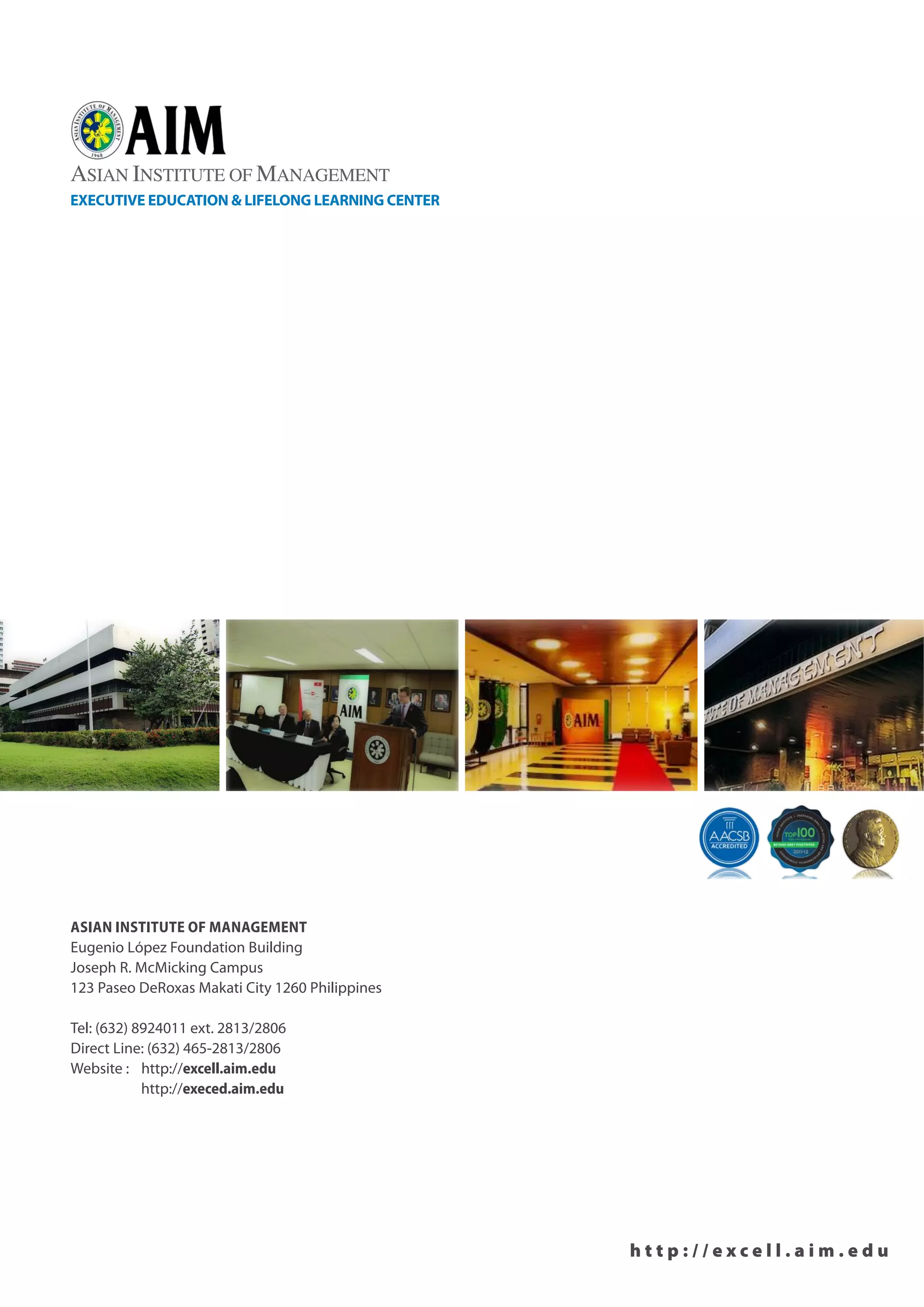 AIM Basic Management Program 2013 | PDF