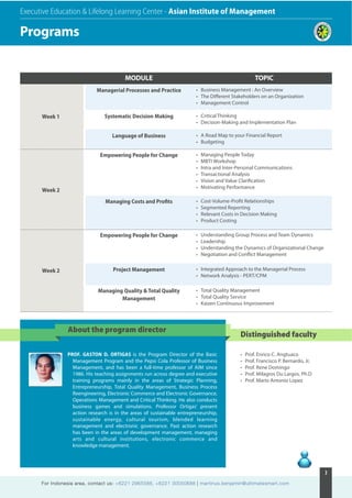 AIM Basic Management Program 2013 | PDF