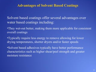 Solvent vs Water Based Web Coating | PPT