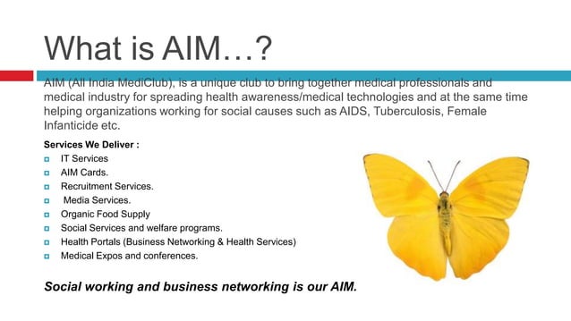 Aim Cards Presentation | PPT