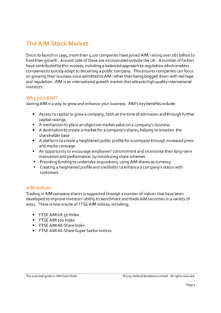 AIM Cash Shells Guide | PDF