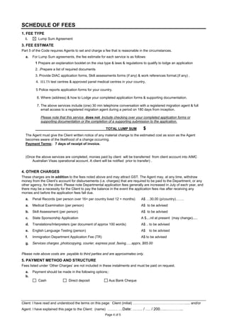 MIGRATION AGENT/CLIENT AGREEMENT | PDF