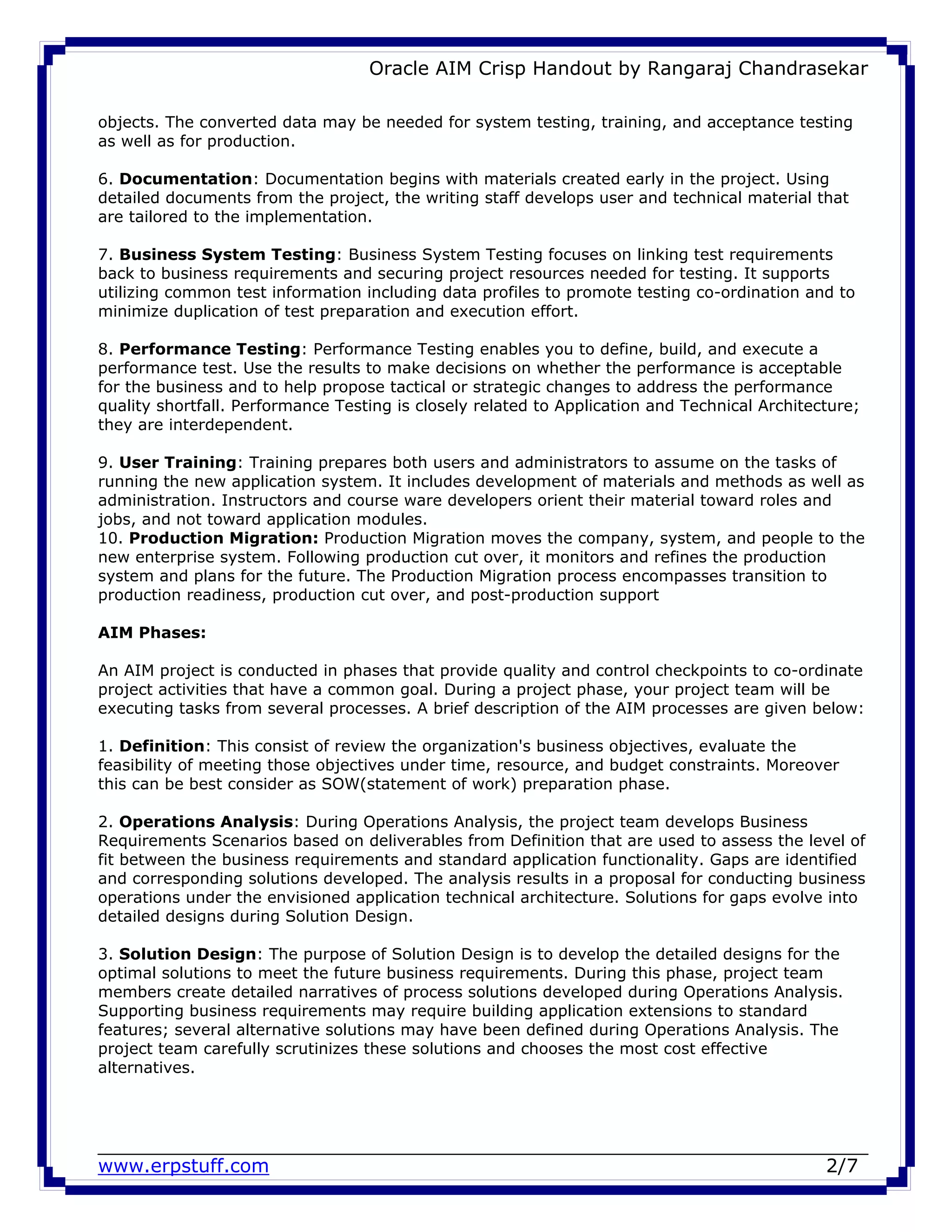 Aim crisp handout | PDF