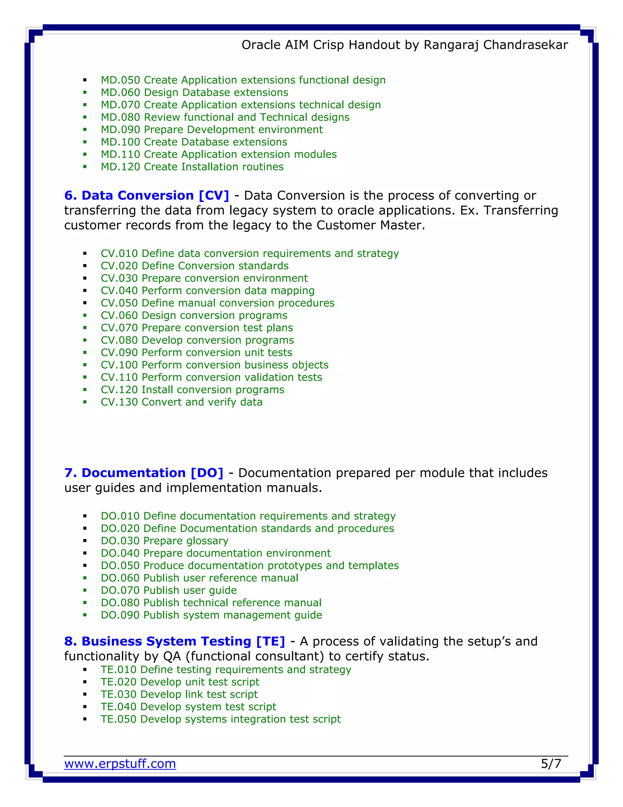 Aim crisp handout | PDF