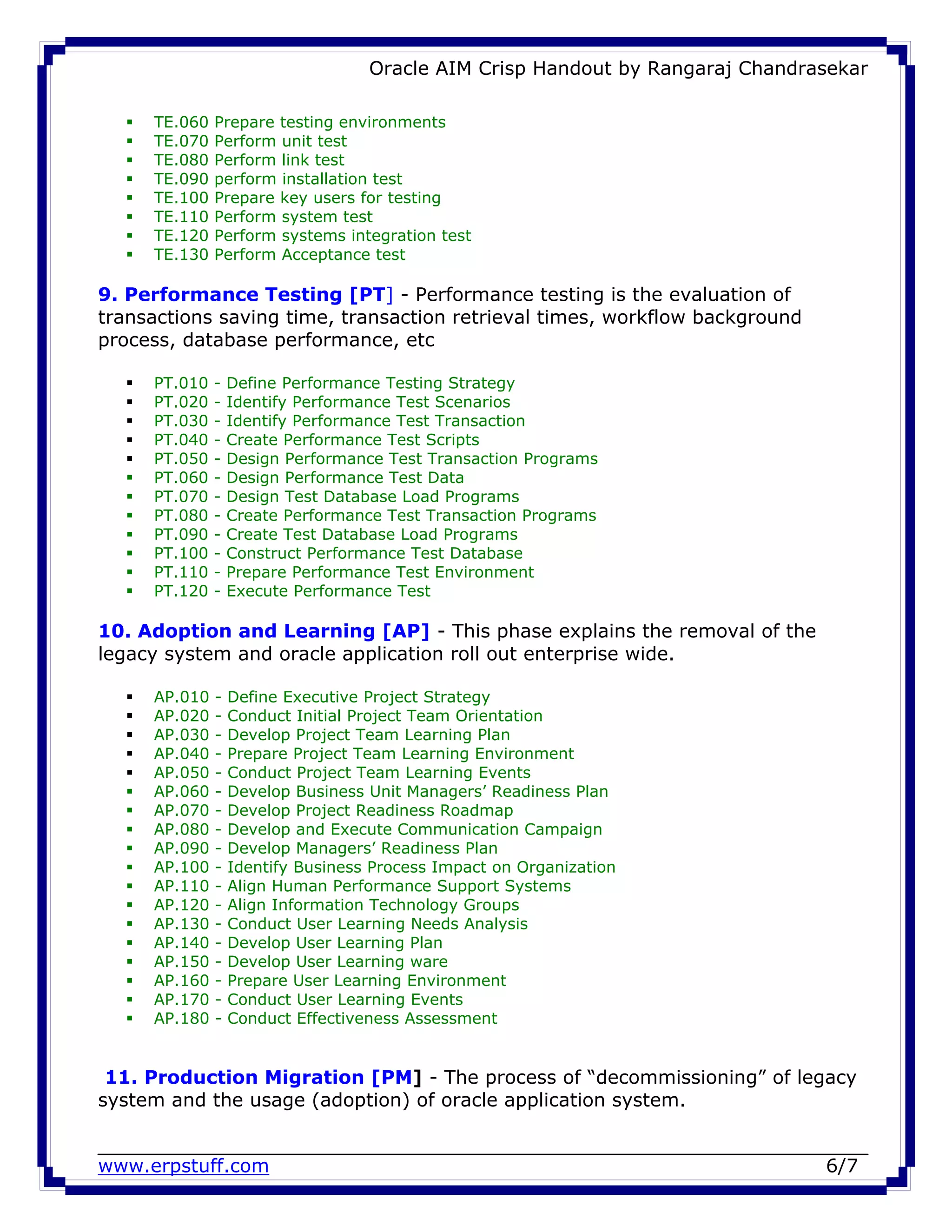 Aim crisp handout | PDF