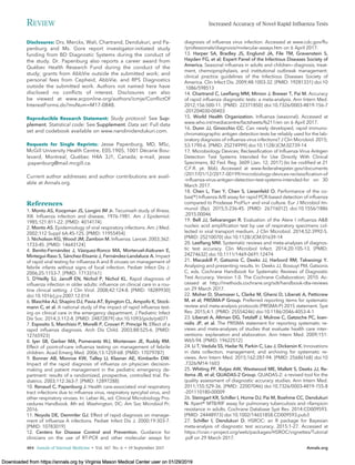 Systemic review and meta analysis of rapid flu testing | PDF
