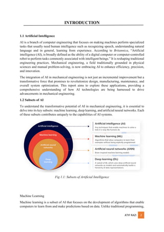 Applications of Artificial Intelligence in Mechanical Engineering | PDF