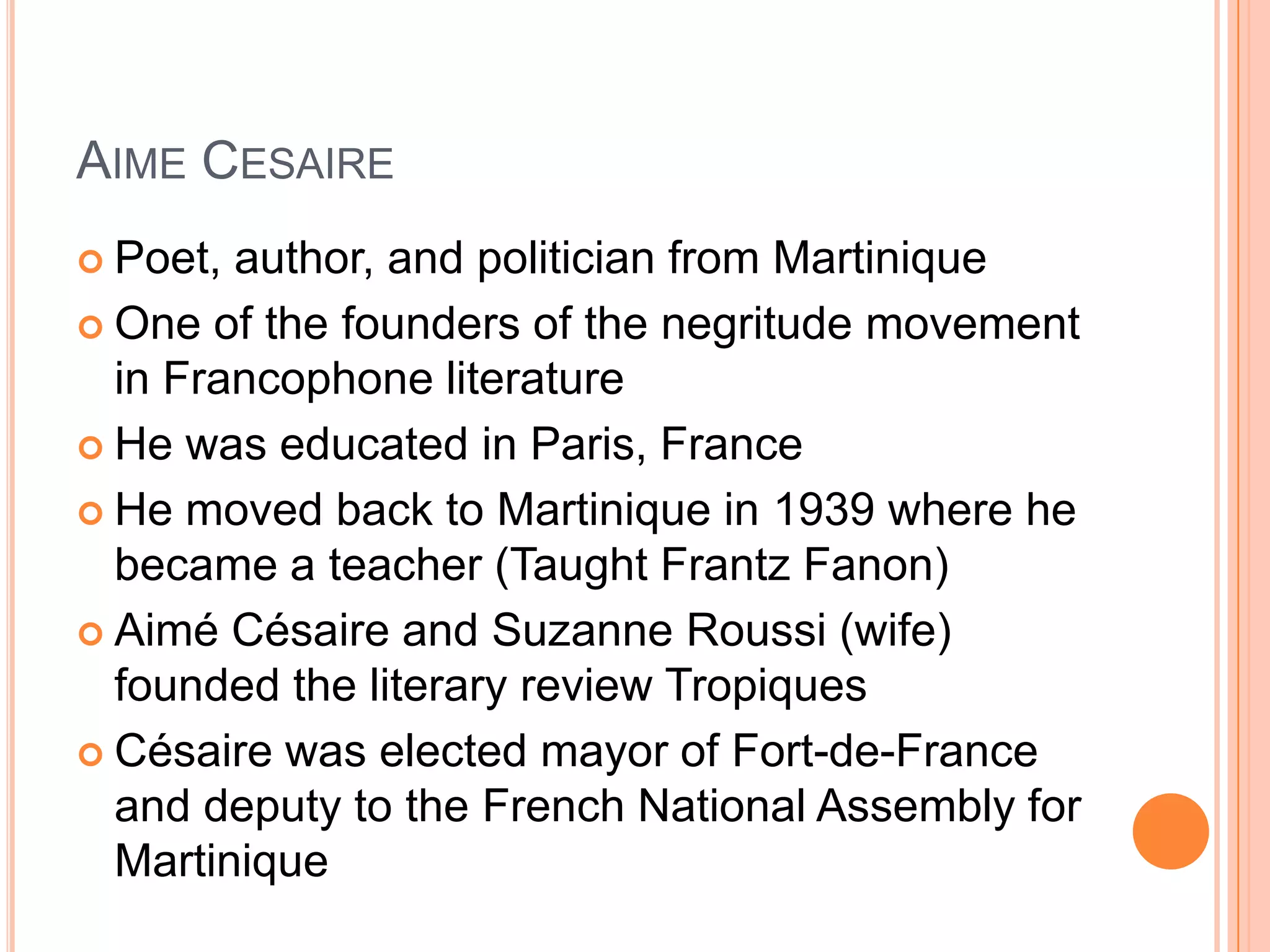 Aime cesaire | PPTX