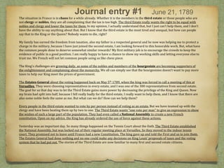 Aimée’s journal entry french revolution | PPTX