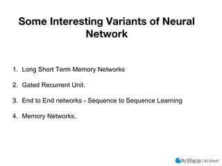 Introduction to Recurrent Neural Network with Application to Sentiment Analysis - Artifacia AI ...