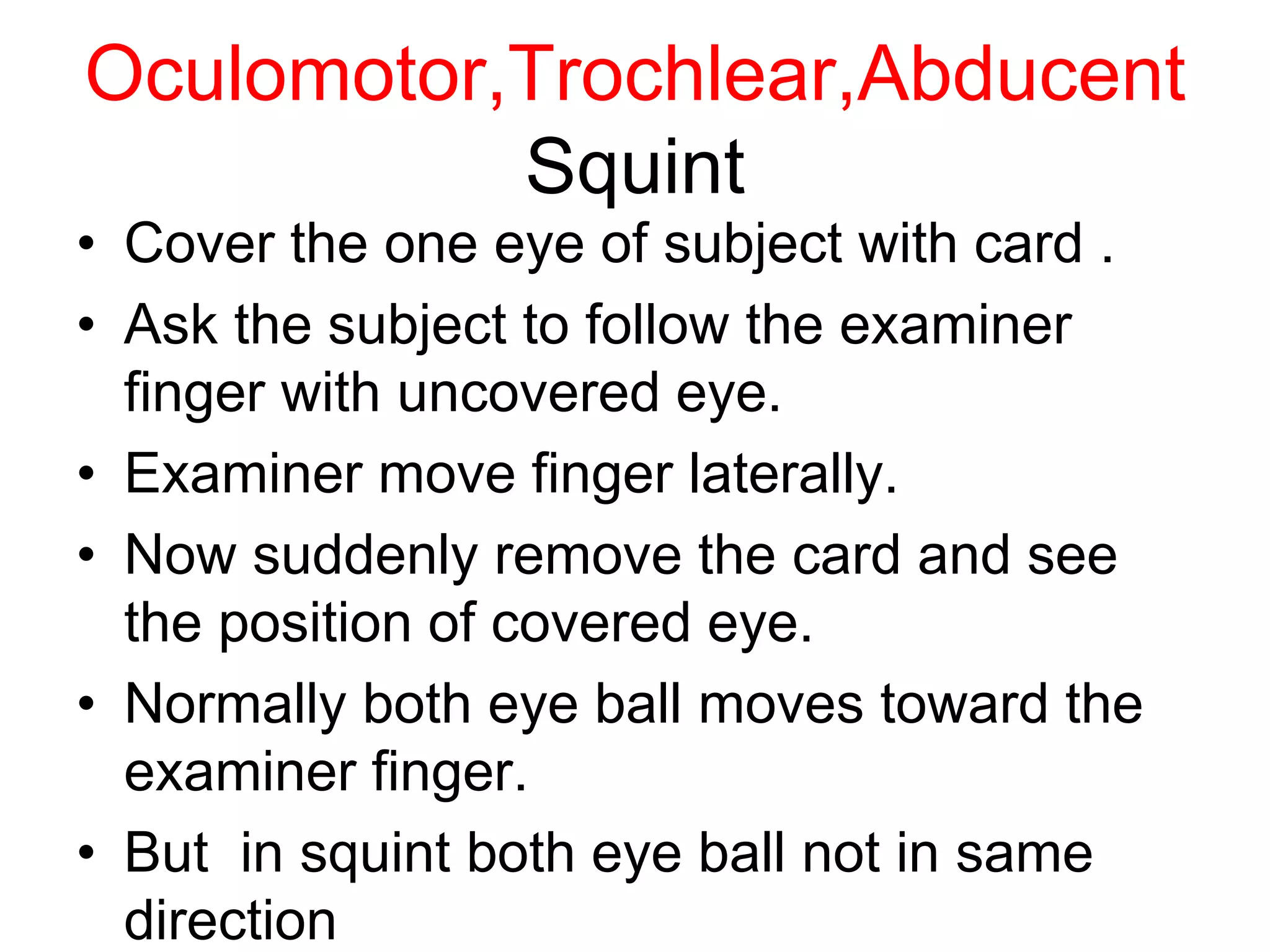 Aim –Examination of cranial nerve.ppt