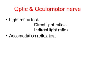 Aim –Examination of cranial nerve.ppt