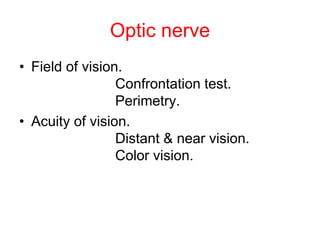Aim –Examination of cranial nerve.ppt