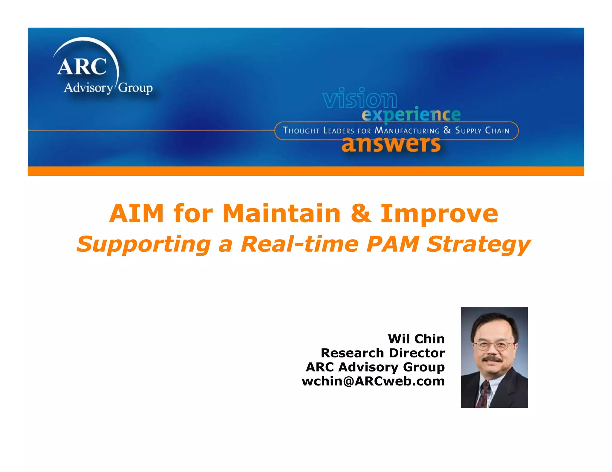 Aim for maintain & improve w chin arc 2008 | PPT