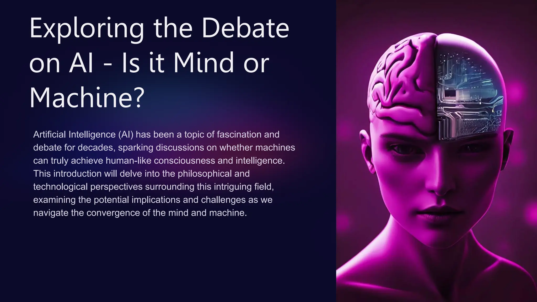 AI mind or machine power point presentation | PPTX