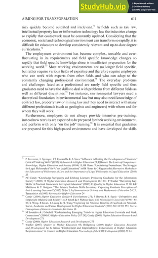 Aiming For Transformation Exploring Graduateness In South Africa | PDF