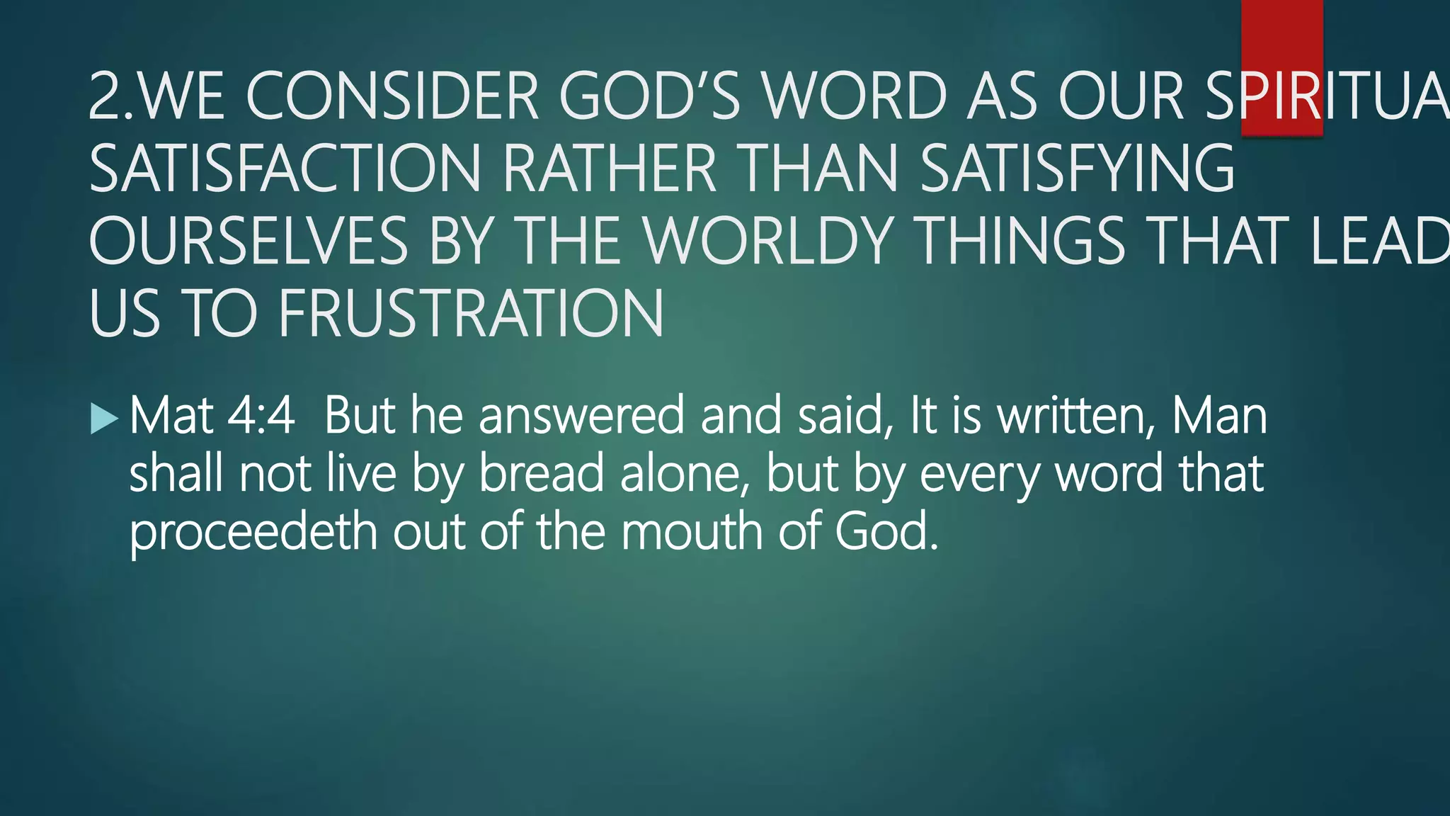 Aiming what is necessary to god | PPTX