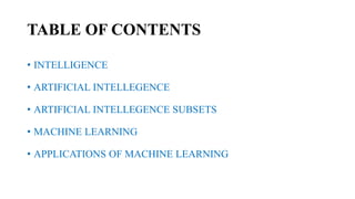 ARTIFICIAL INTELLIGENCE AND MACHINE LEARNING | PDF