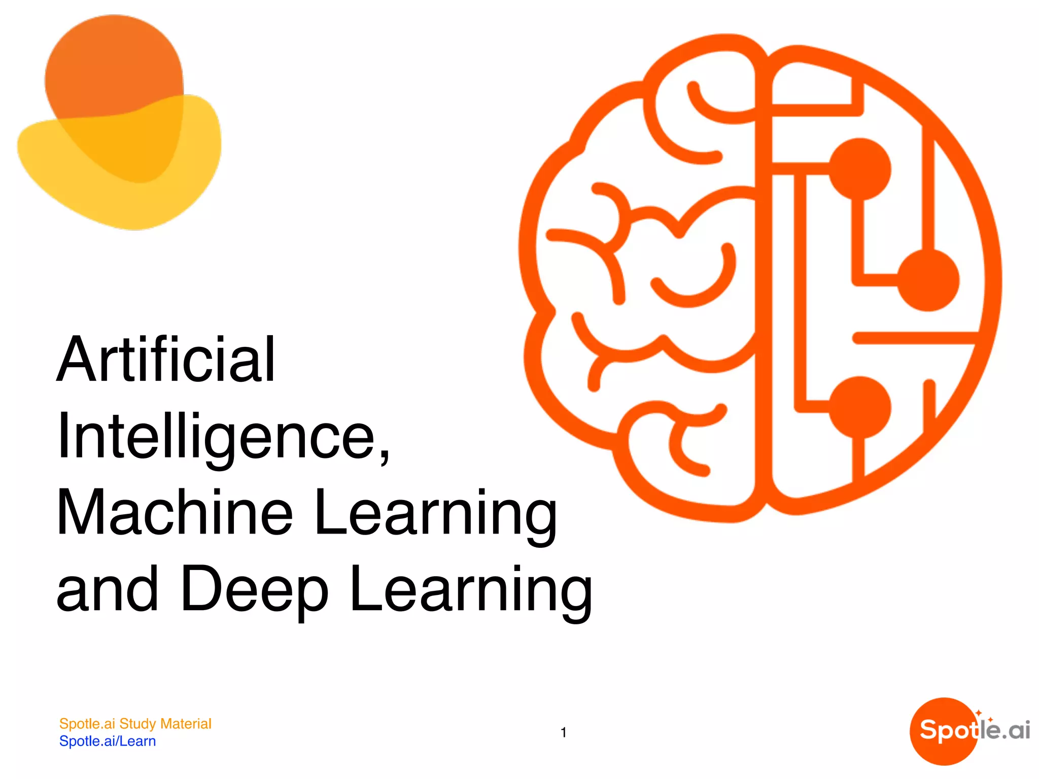 AI, Machine Learning and Deep Learning - The Overview | PDF